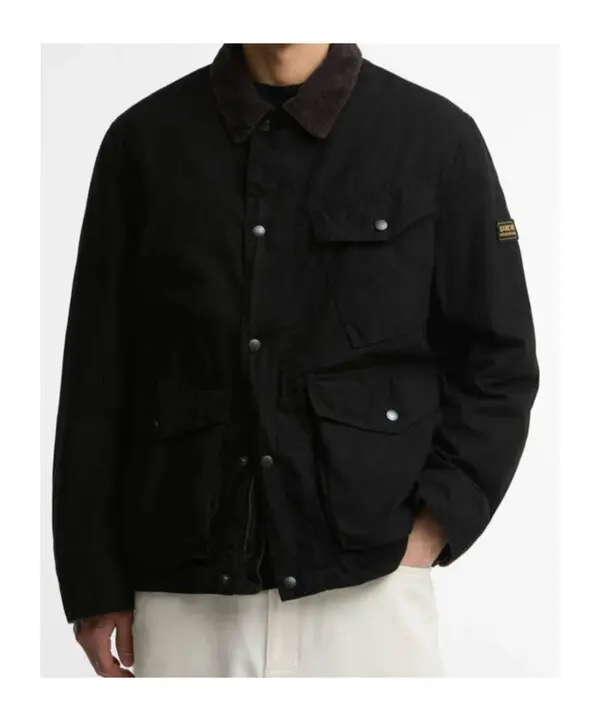 Barbour Corduroy-collar Multi-pocket Jacket