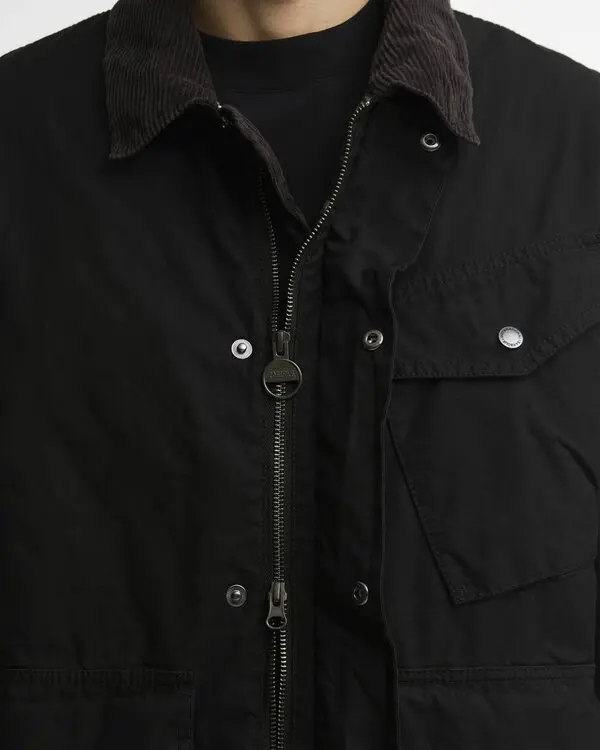Barbour Corduroy-collar Multi-pocket Jacket