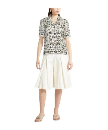 Tory Burch Collared Short-sleeve Shirt