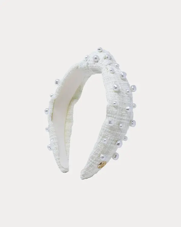 Lilly Pulitzer® Slim Knot Embellished Headband - Coconut