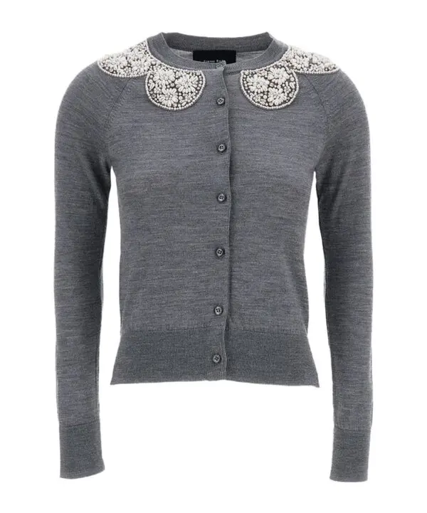 Simone Rocha Long-sleeve Cardigan - Grey