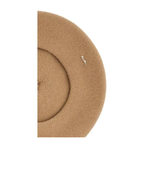 Borsalino Pom-pom Logo-plaque Beret