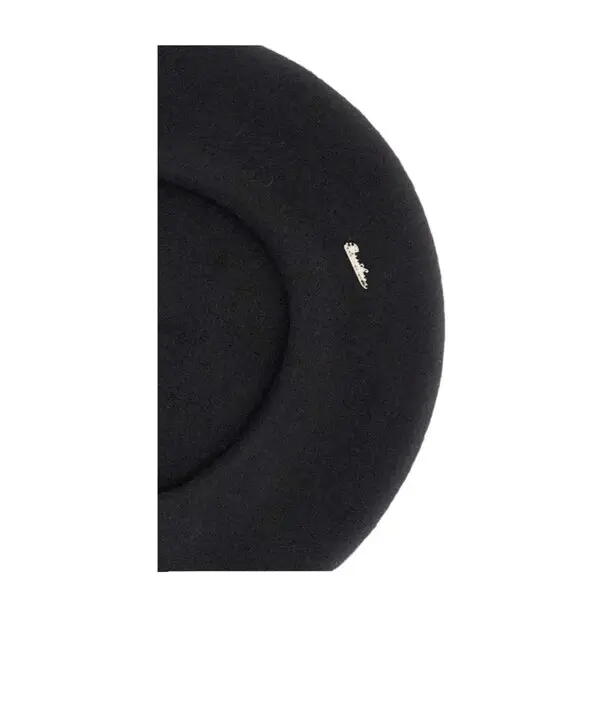 Borsalino Pompom-detail Wool Beret