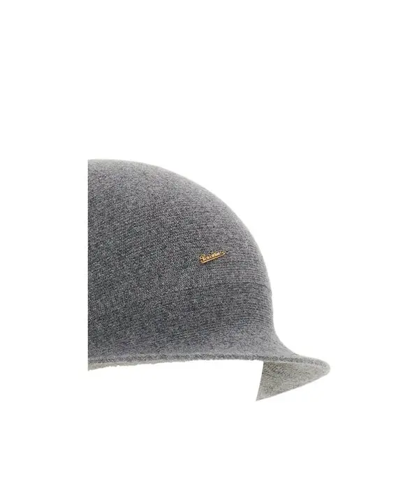 Borsalino Angelina Cloche Logo-plaque Hat