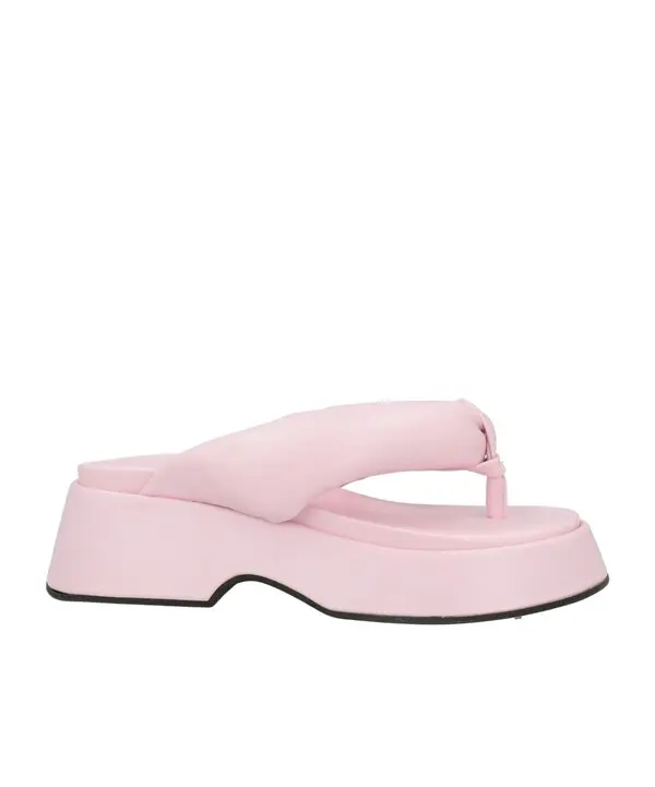 GANNI Simple Solid-color Slide Sandals - Pink