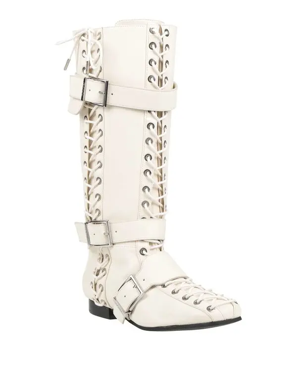 GANNI Fashion Lace-up Square-toe Boots