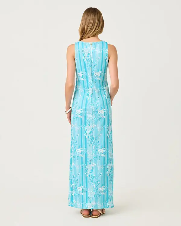 Lilly Pulitzer® Melodie Maxi Dress - Capri Blue Roseys Petals