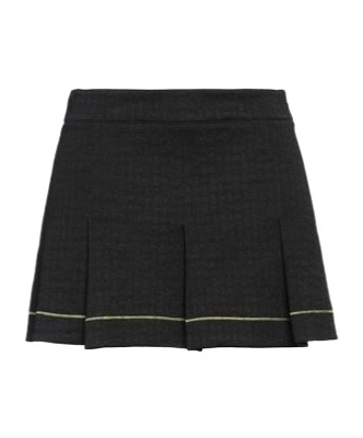 GANNI High-waisted Pleated Mini Skirt - Black