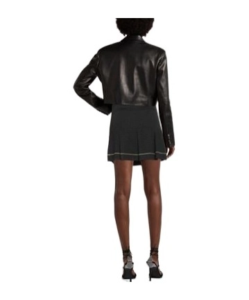 GANNI High-waisted Pleated Mini Skirt