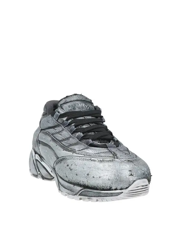 MAISON MARGIELA Low-top Sneakers In Metallic Finish