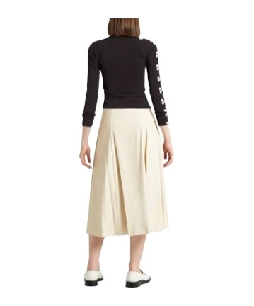 Tory Burch Stand-collar Full-zip Cropped Top