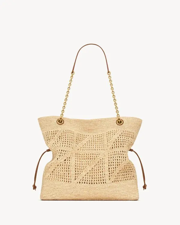 Saint Laurent Jamie Logo Plaque Shopping Bag