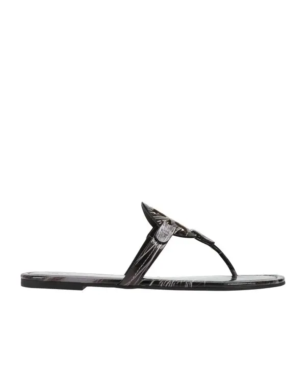 Tory Burch Leather Flip-flop Sandals - Black