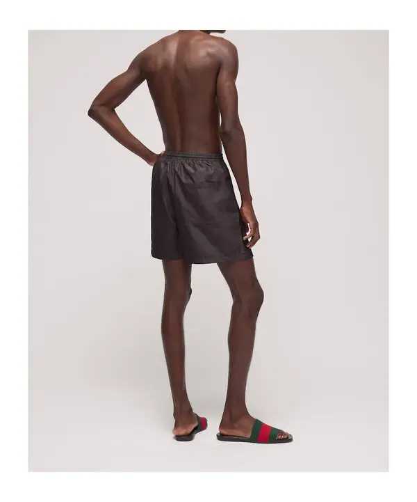 Gucci Printed Polyester Poplin Swim Shorts