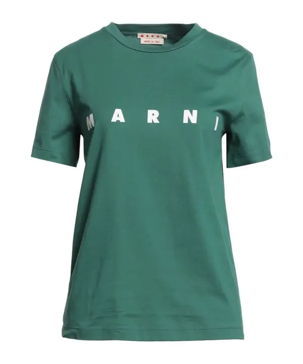 Marni Crewneck Short Sleeve T-shirt - Green