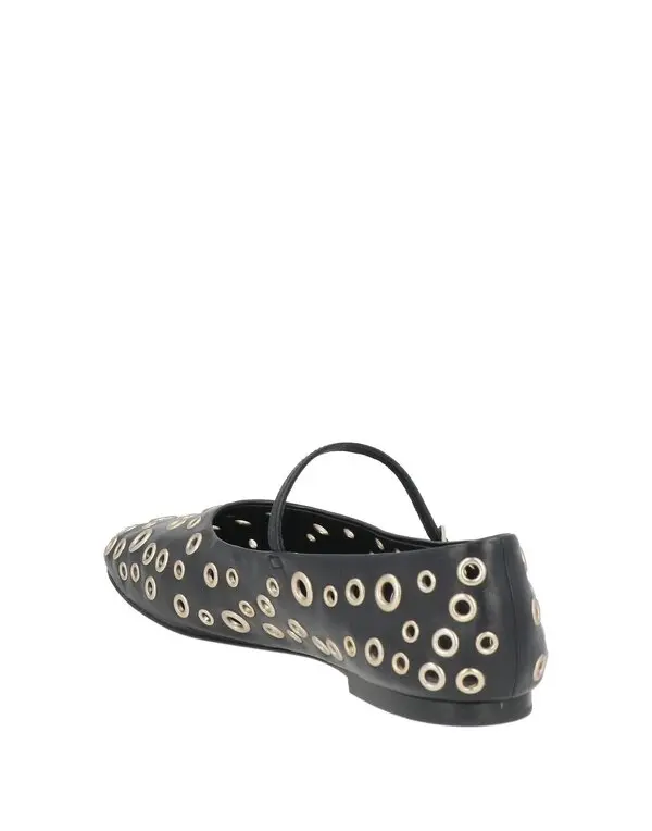 Tory Burch Leather Perforated Mary Jane Flats