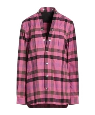 Rick Owens Plaid Long-sleeve Shirt