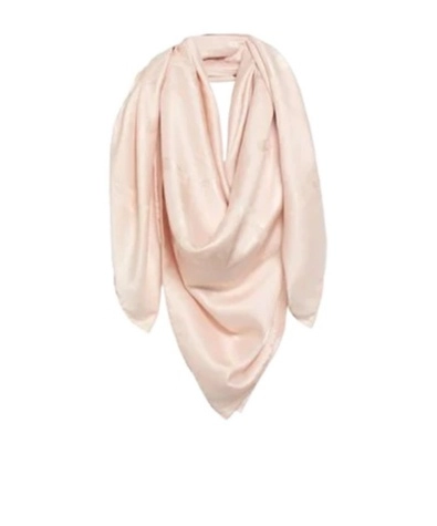 Chloé Satin Large Square Scarf - Nude