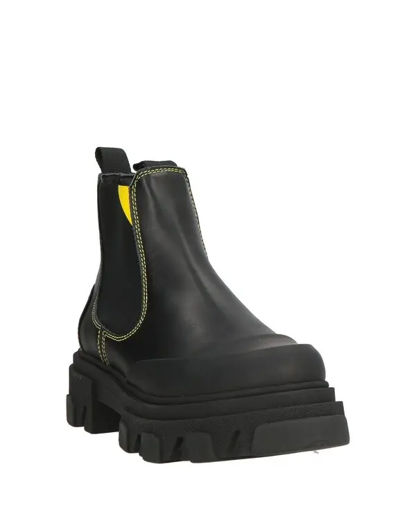 GANNI Round-toe Platform Leather Boots