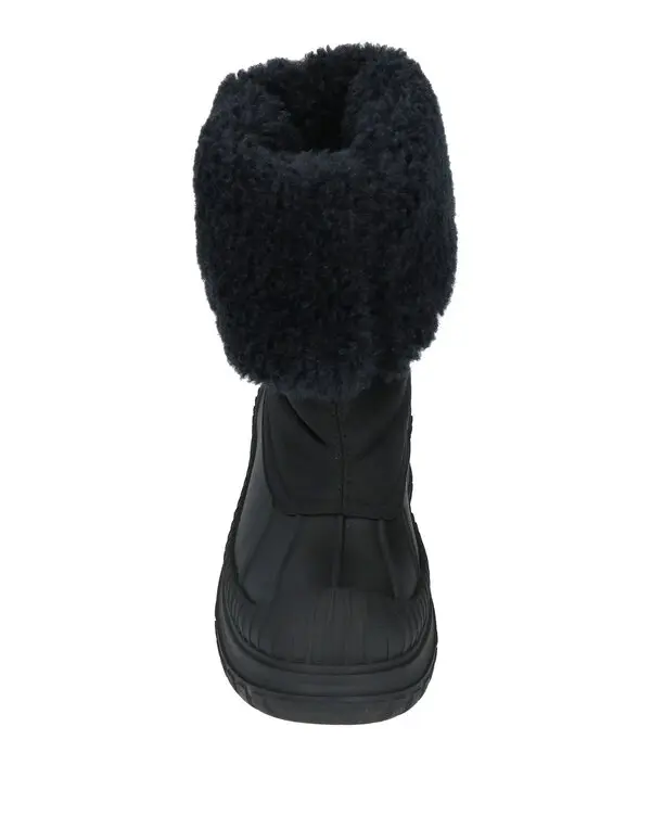 GANNI Fleece Platform Ankle Boots