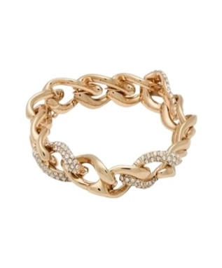 Tory Burch Chunky Curb-link Bracelet - Yellow