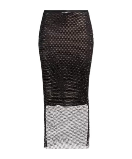 Sportmax Fishnet Pencil Skirt - Black
