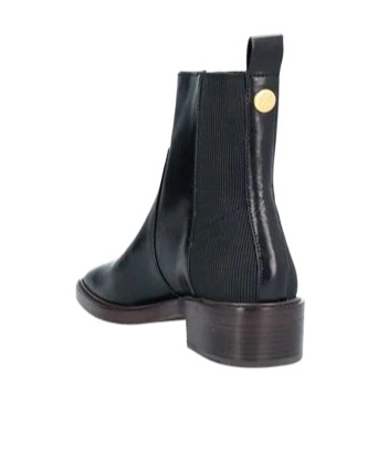 Tory Burch Square-toe Block-heel Ankle Boots - Black