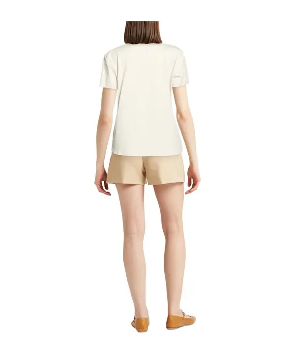 Max Mara Solid Color Crew Neck T-shirt
