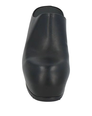 Rick Owens Leather Platform Slippers