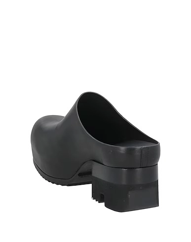 Rick Owens Leather Platform Slippers