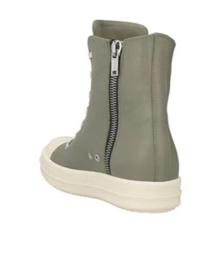 Rick Owens High-top Leather Trainers
