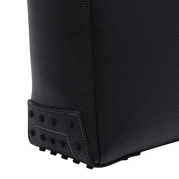 TOD'S Logo Embossed Top Handle Bag