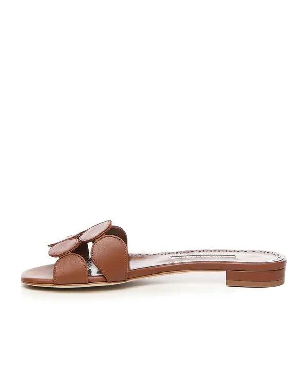 Manolo Blahnik Circle Slide Sandals