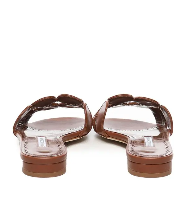 Manolo Blahnik Circle Slide Sandals