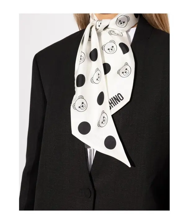 Moschino Print Polka Dot Scarf