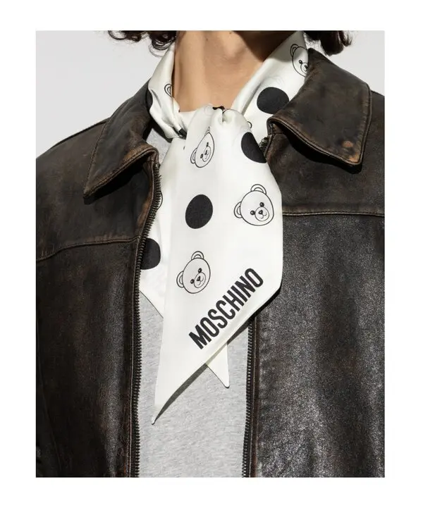 Moschino Print Polka Dot Scarf