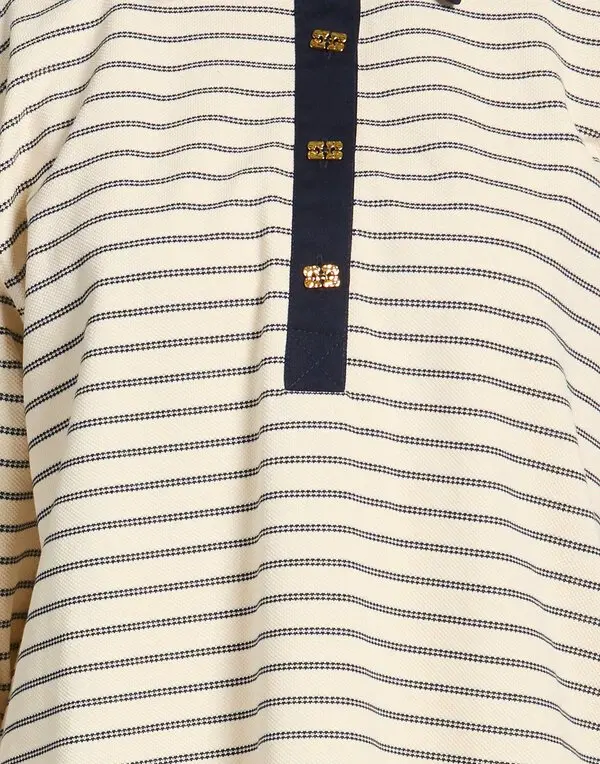 GANNI Striped Long-sleeve Shirt