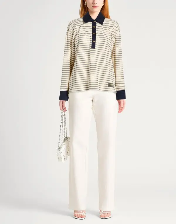 GANNI Striped Long-sleeve Shirt