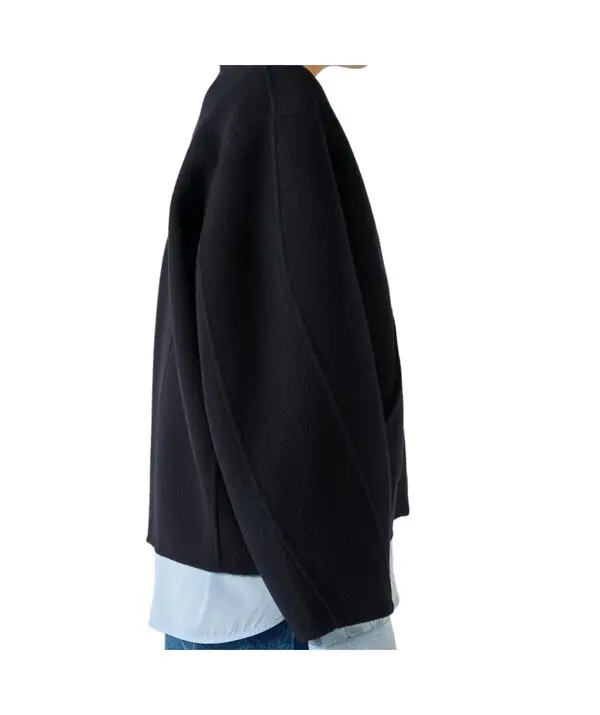 Soeur Short Coat With High Neck And Side Pockets