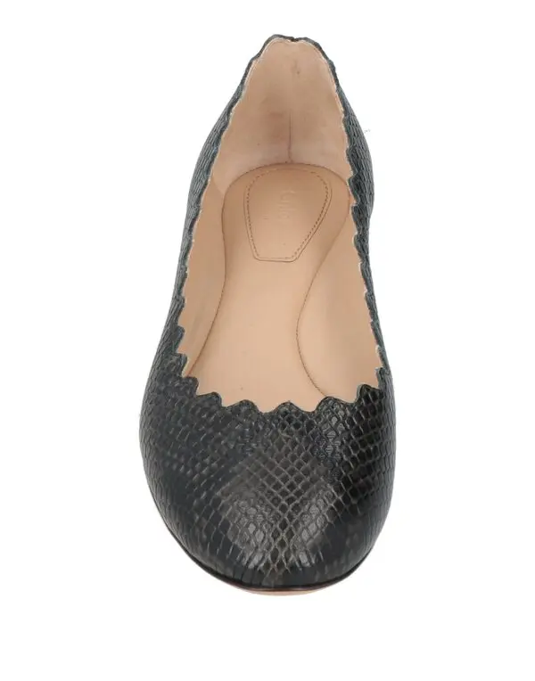 Chloé Snake-effect Ballet Flats