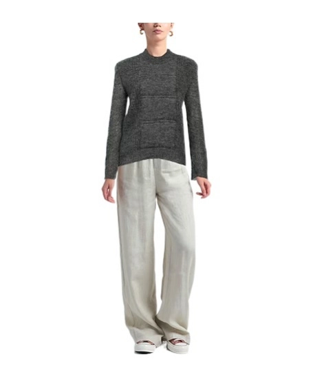 Max Mara Solid Long Sleeve Knit Sweater