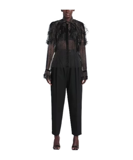 Dolce & Gabbana Lace Ruched Blouse