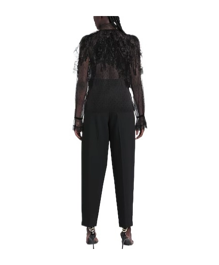 Dolce & Gabbana Lace Ruched Blouse