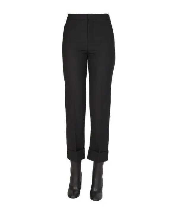 MAISON MARGIELA Wool Trousers - Black
