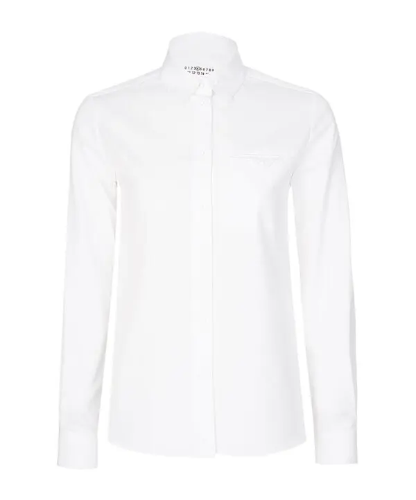MAISON MARGIELA Cotton Poplin Button-down Shirt - White