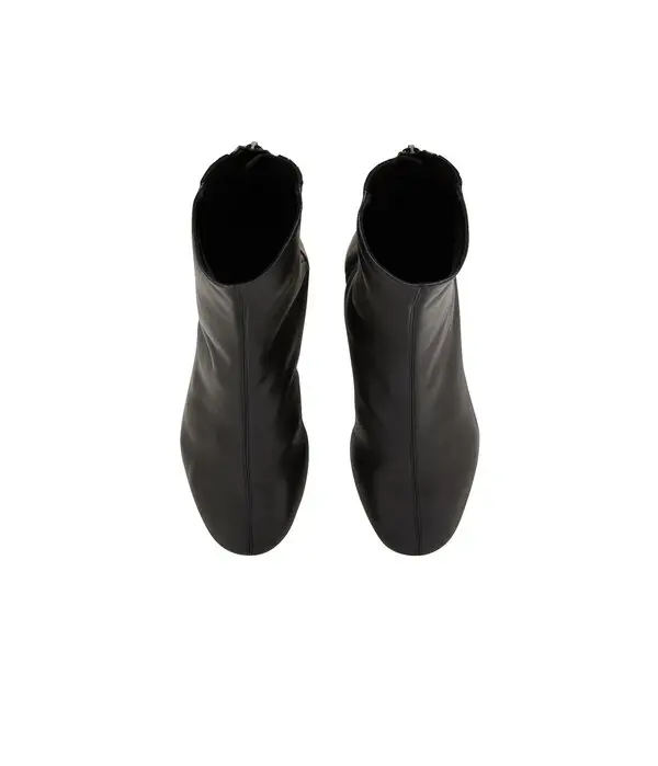 AQUAZZURA Round Toe Zip Up Ankle Boots