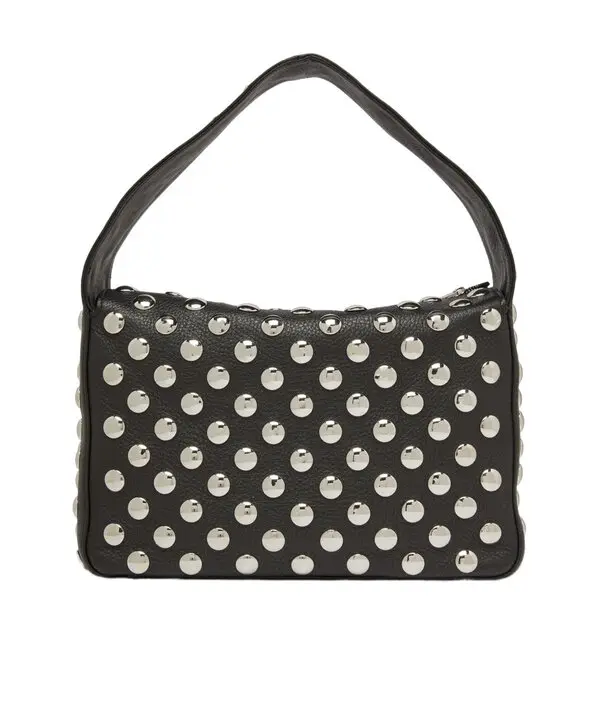 Khaite Studded Shoulder Bag - Black