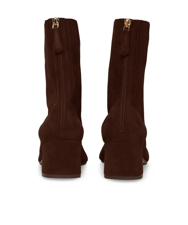AQUAZZURA Round Toe Block Heel Ankle Boots