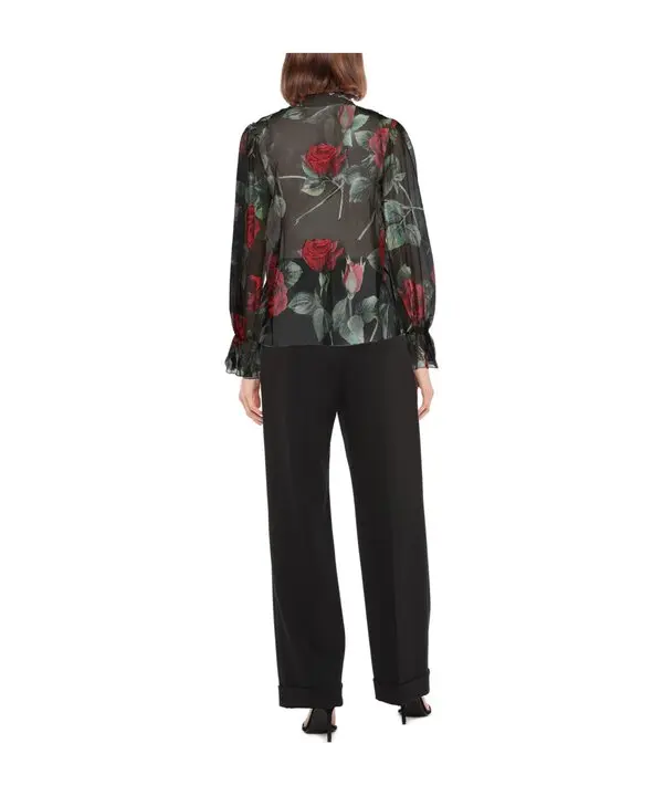 Dolce & Gabbana Bow-tie Floral Shirt