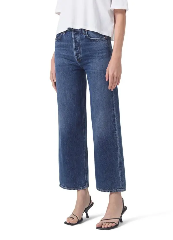 AGOLDE High Waist Denim Trousers